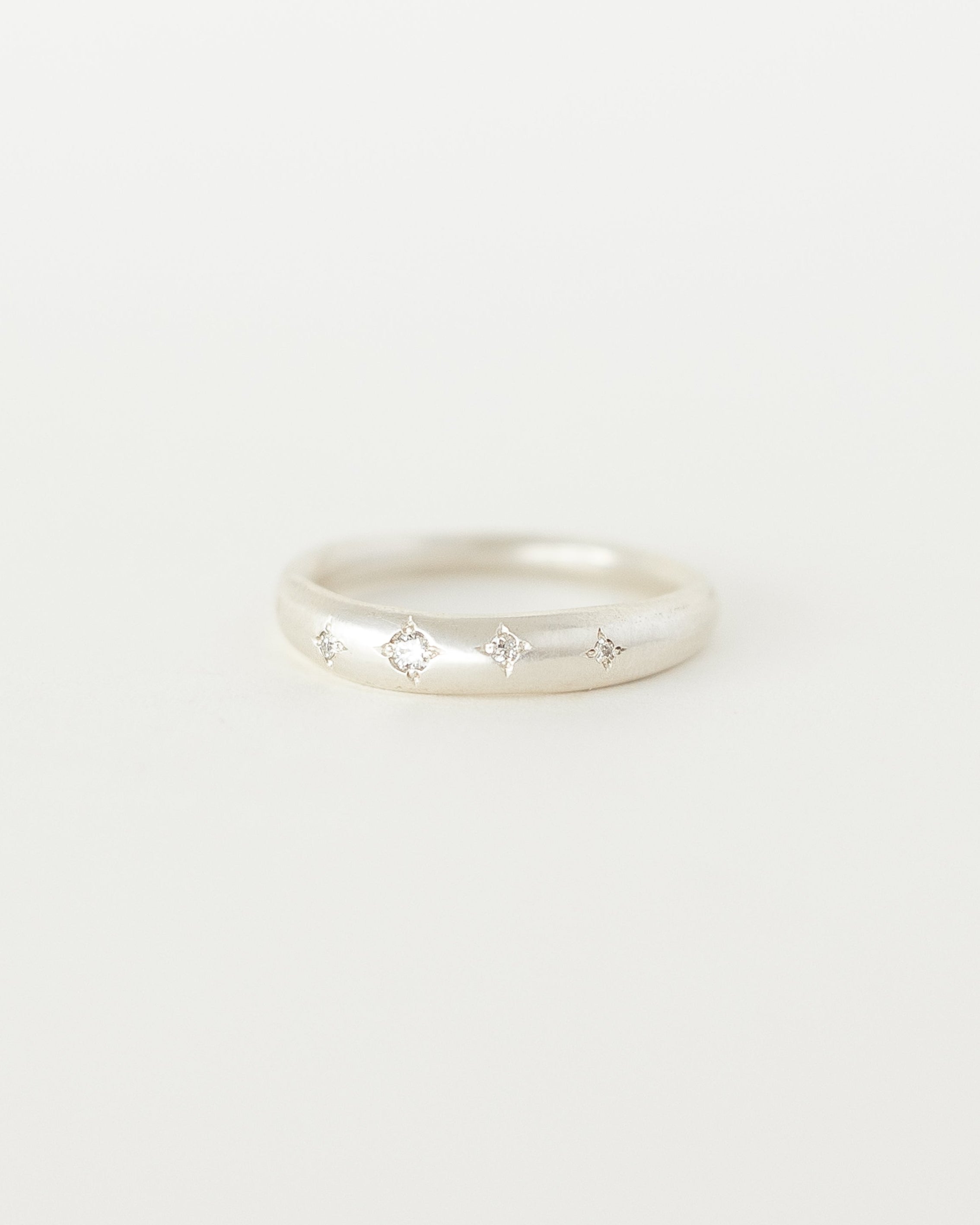 Fine celestial dome ring silver – Argent Silversmith