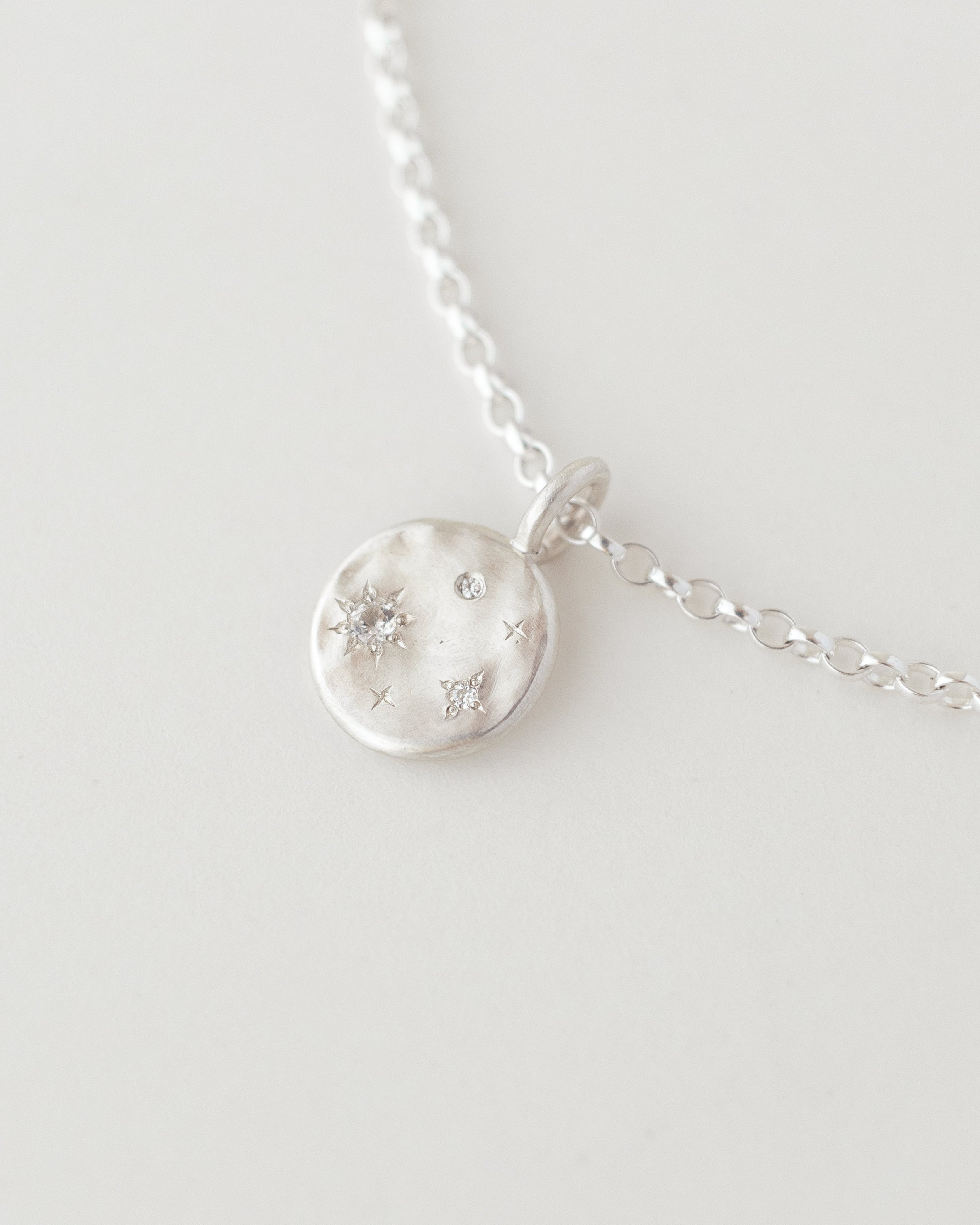 Starry night necklace large silver – Argent Silversmith