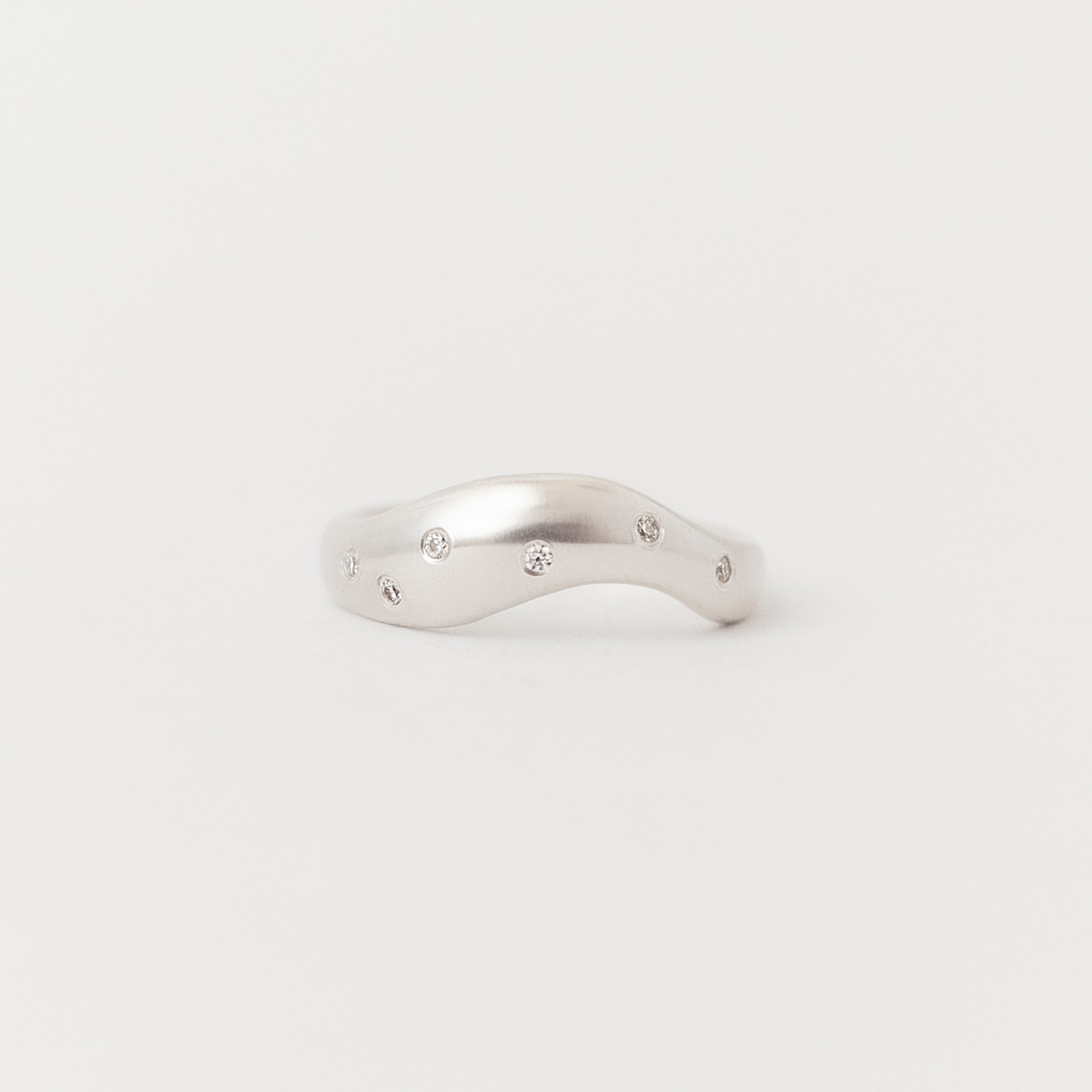 Aurore Wave Constellation White Gold – Argent Silversmith