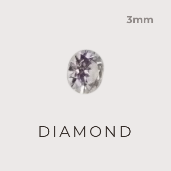 Diamond Stone 3mm – Argent Silversmith