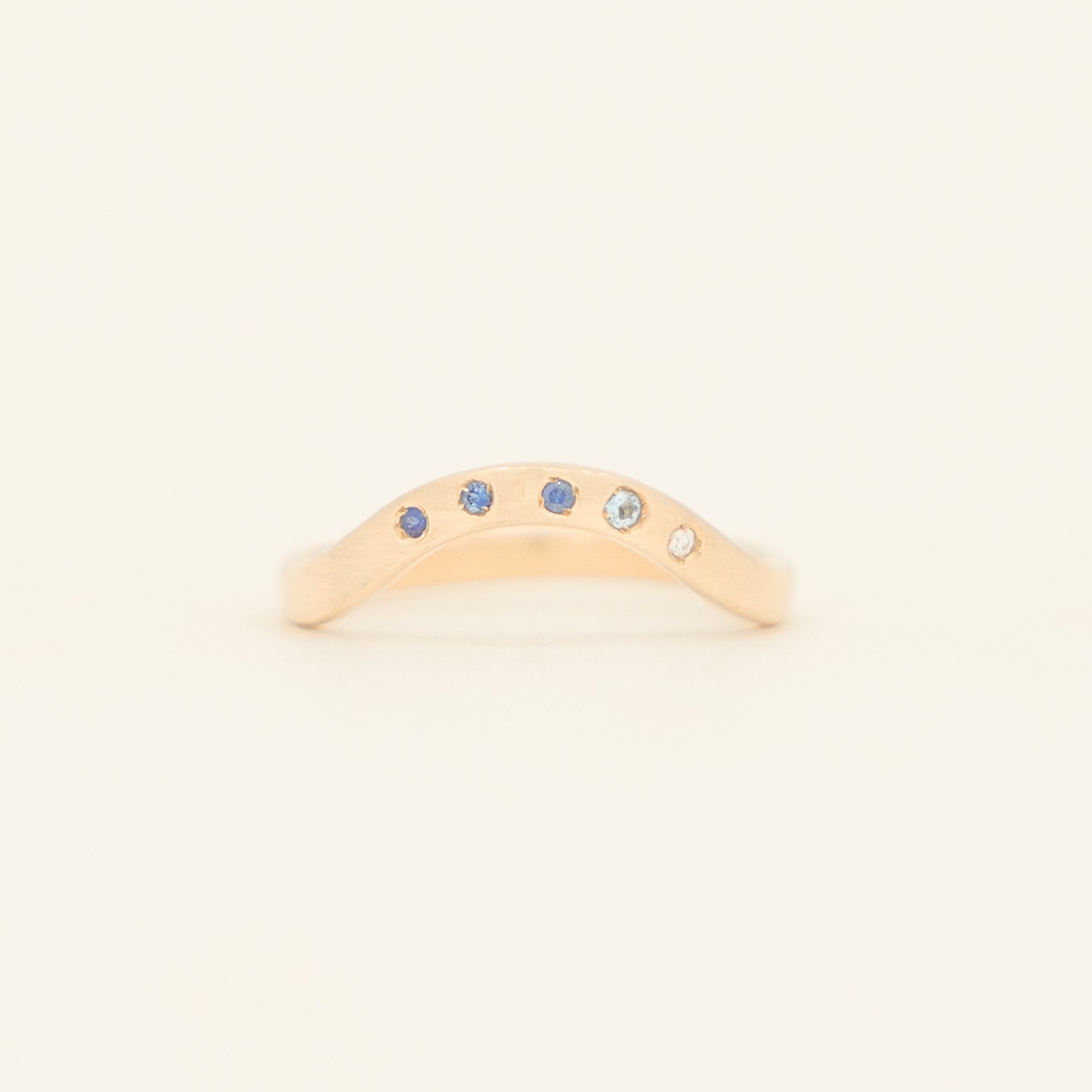 Bleuet Signature Stack - yellow gold – Argent Silversmith